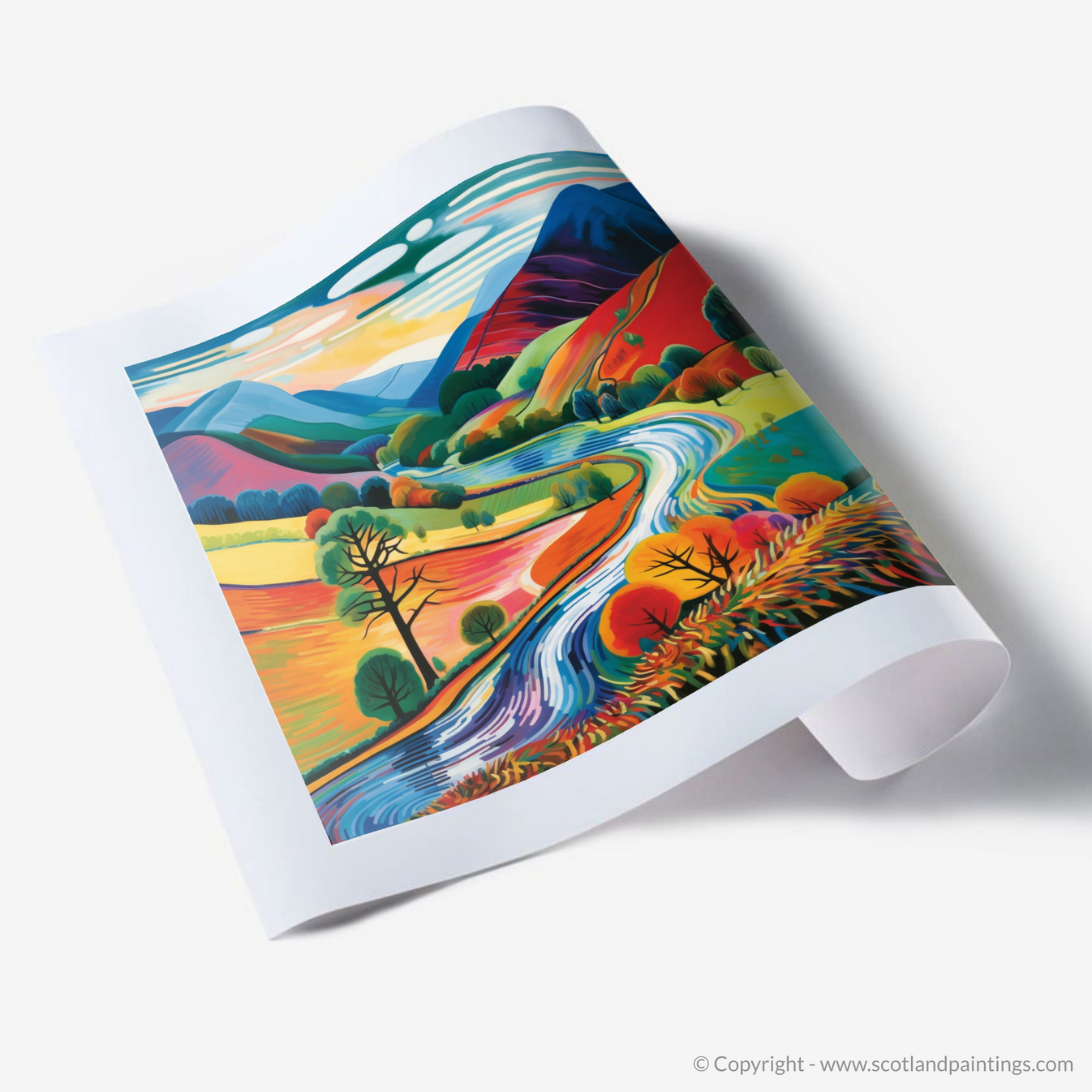 Glen Lochay Reimagined: A Pop Art Extravaganza – Scotland Paintings and ...