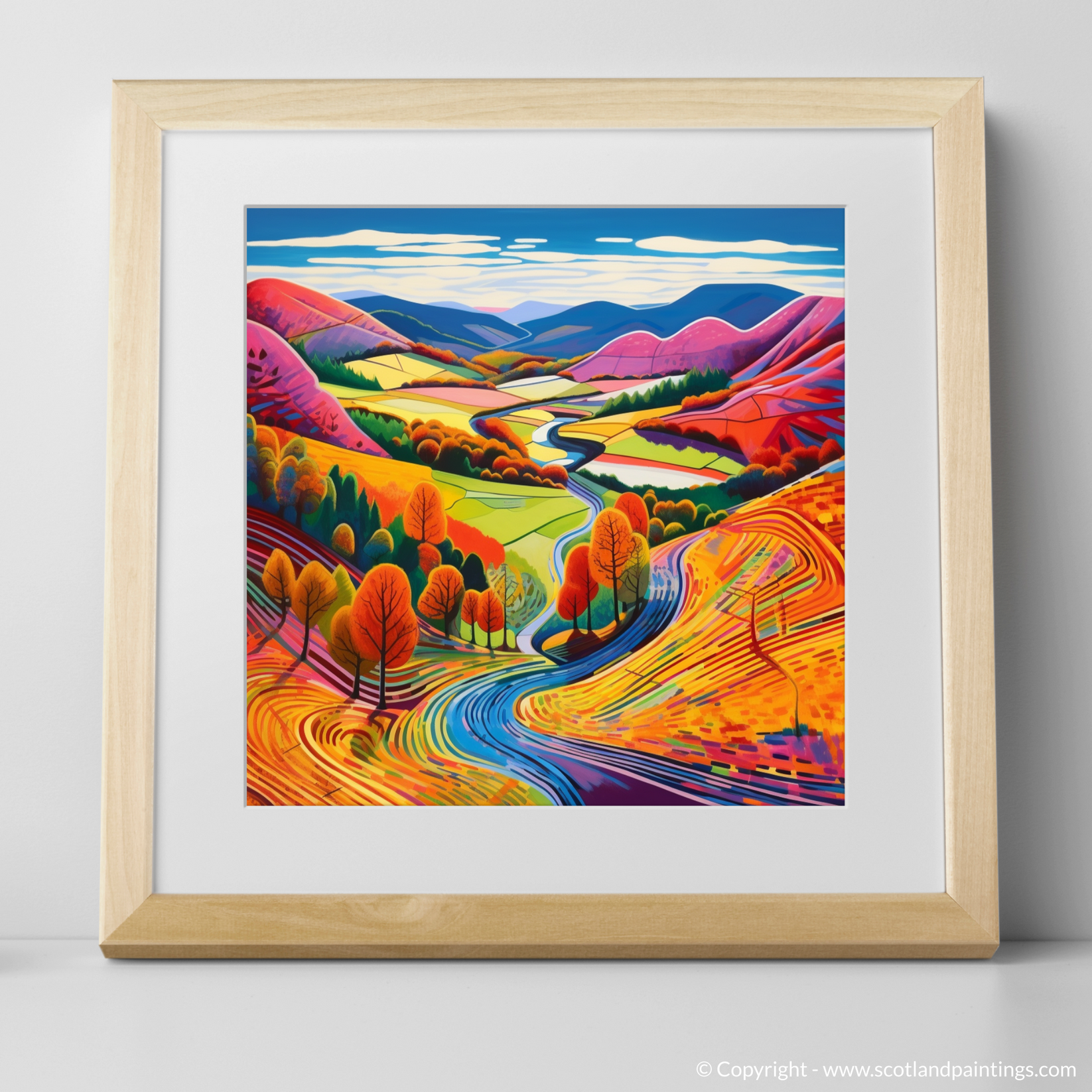 Vivid Visions of Glen Lochay: A Pop Art Panorama – Scotland Paintings ...