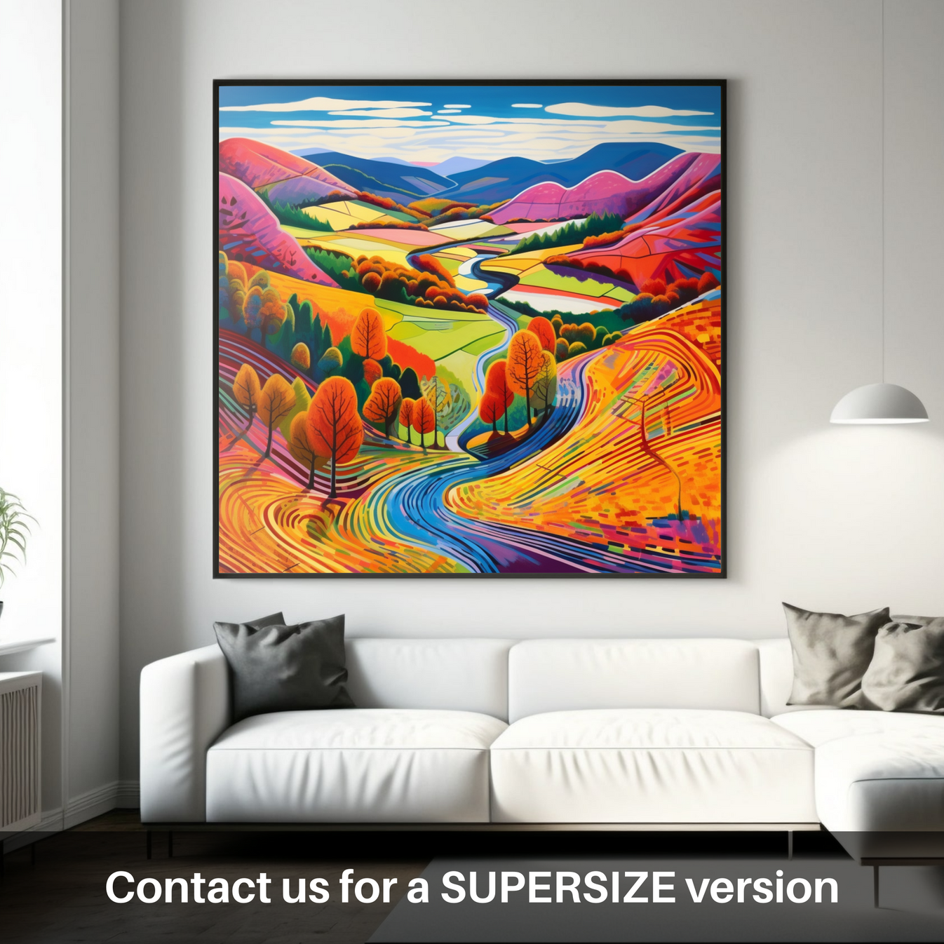 Vivid Visions of Glen Lochay: A Pop Art Panorama – Scotland Paintings ...