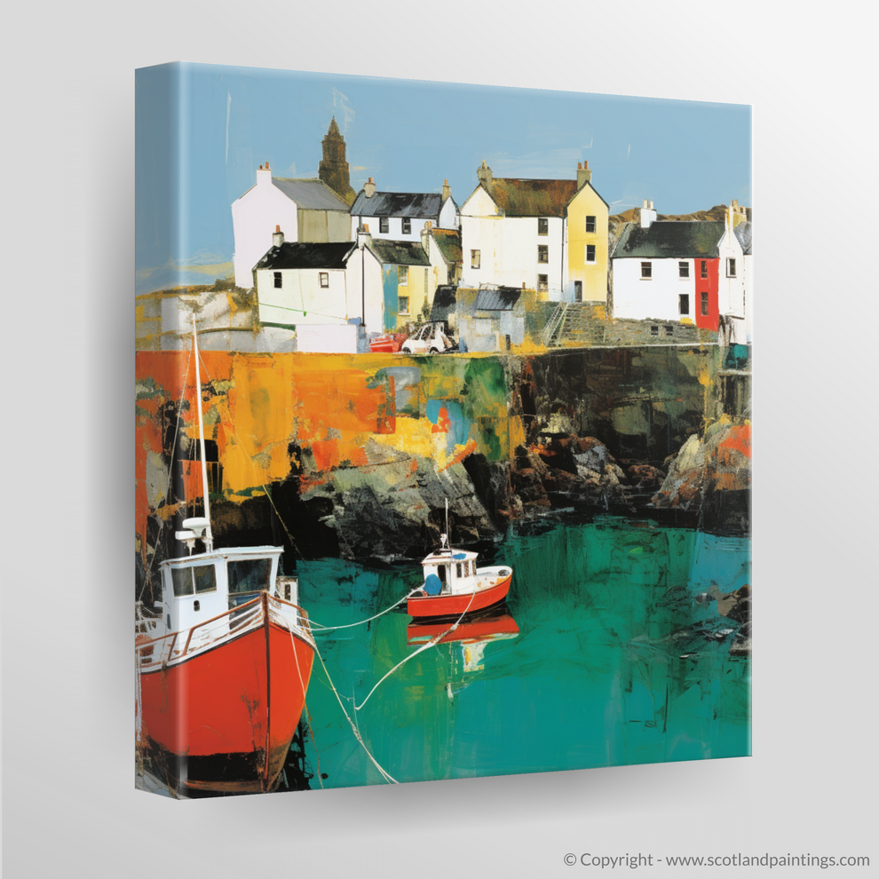 Pop Art Portpatrick: A Colourful Coastal Rendition – Scotland Paintings ...