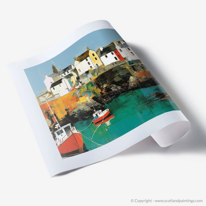 Pop Art Portpatrick: A Colourful Coastal Rendition – Scotland Paintings ...