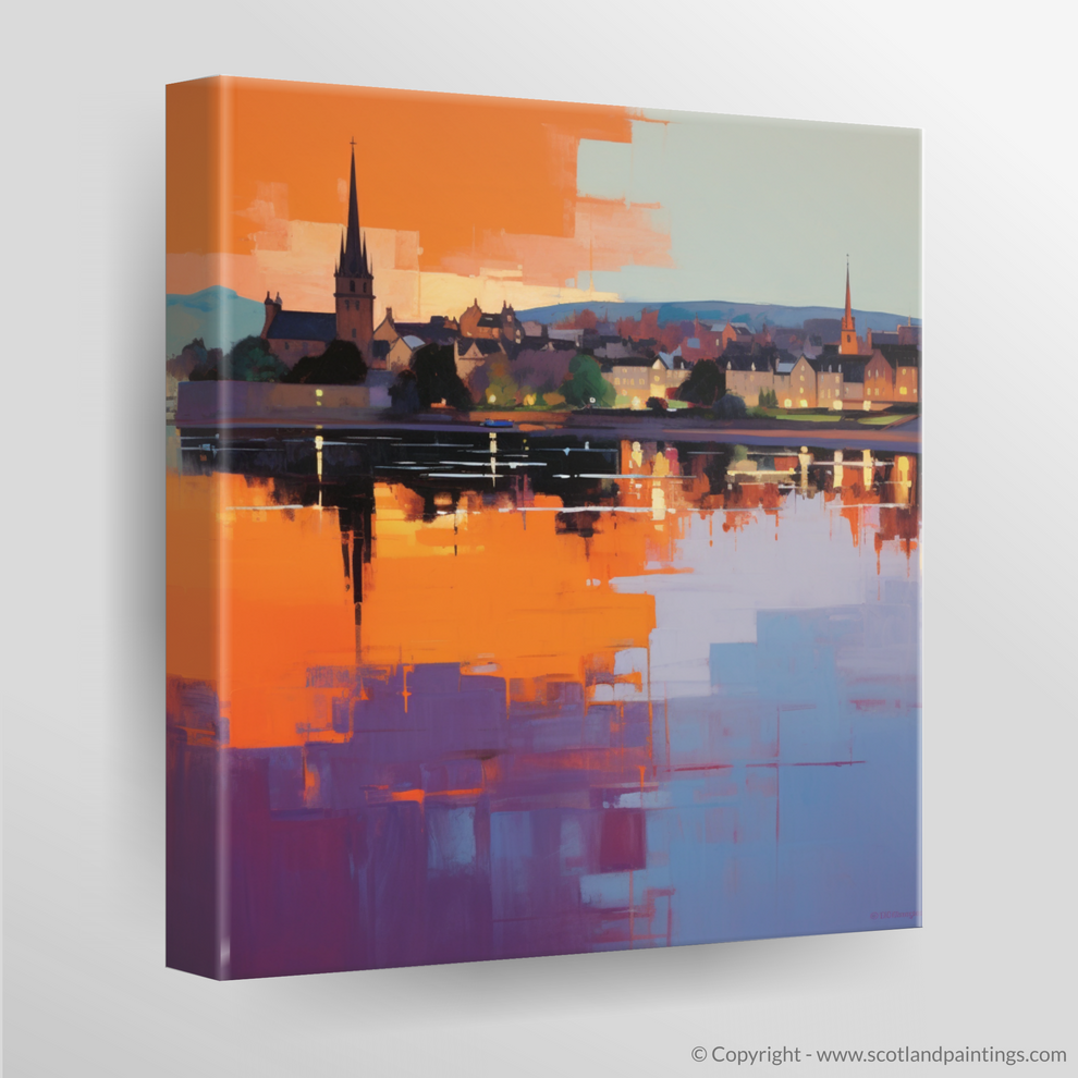 Perth at Dusk: A Contemporary Scottish Twilight – Scotland Paintings ...