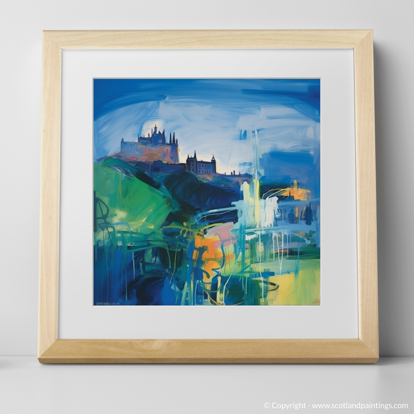 Edinburgh's Essence: A Color Field Tribute to Scotland's Capital ...