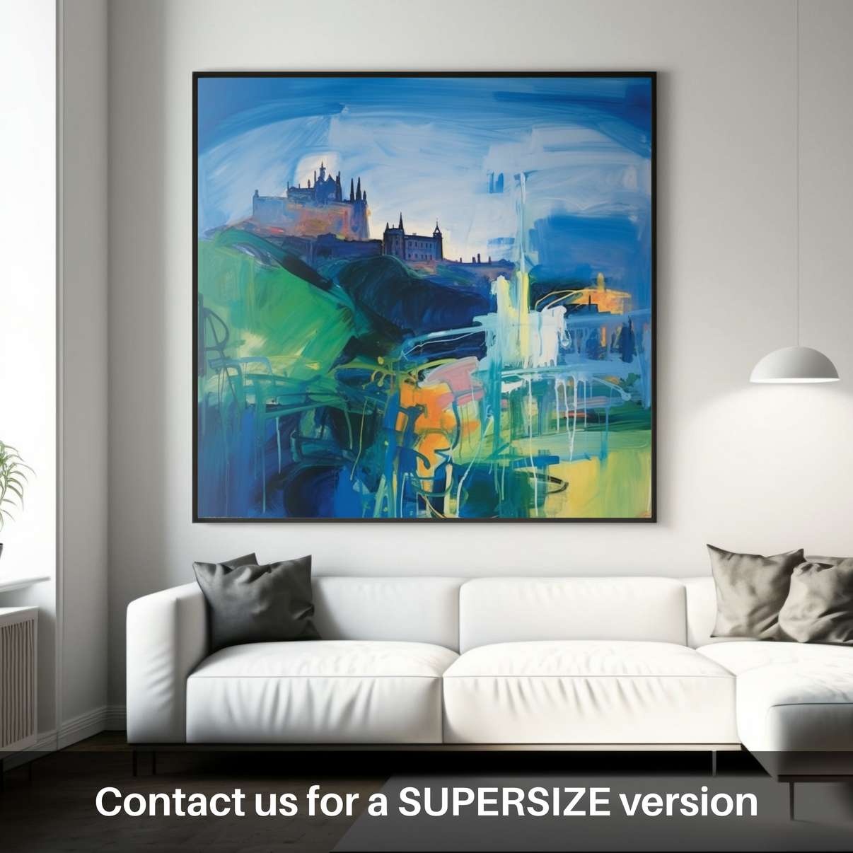 Edinburgh's Essence: A Color Field Tribute to Scotland's Capital ...