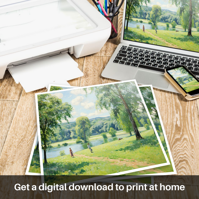 Serene Whispers of Plean Country Park – Scotland Paintings and Art Prints