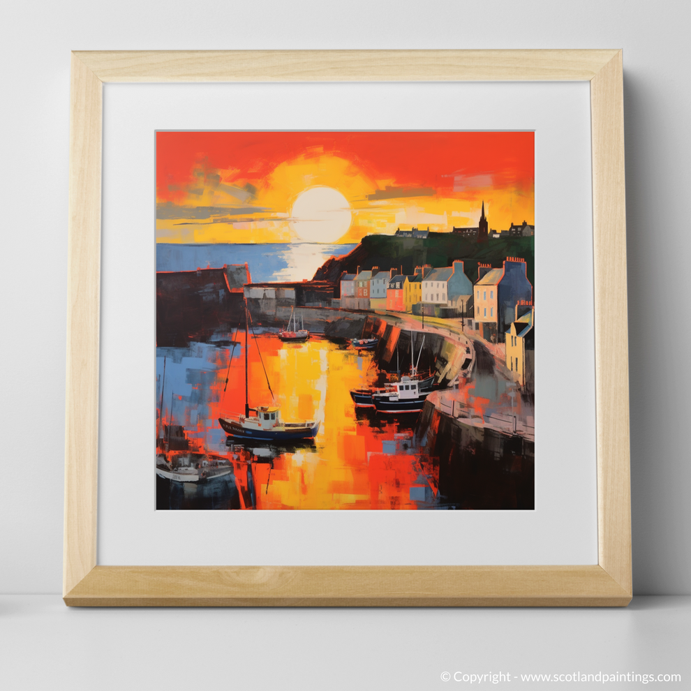 Stonehaven Sunset Serenade – Scotland Paintings and Art Prints