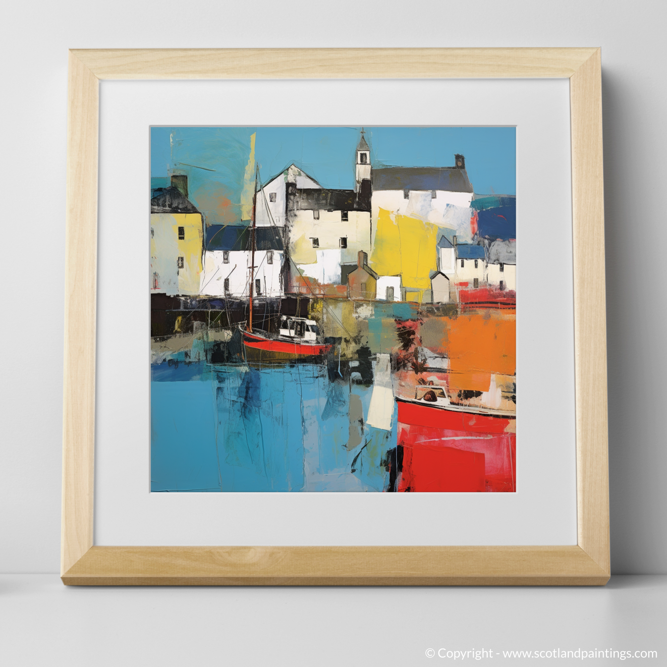 Stornoway in Pop Art Palette – Scotland Paintings and Art Prints