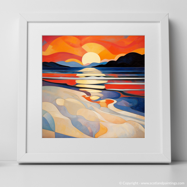 Cubist Sunset over Camusdarach Cove – Scotland Paintings and Art Prints