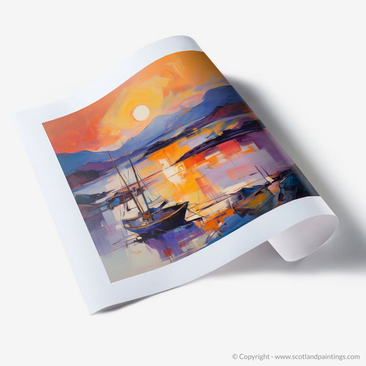 Lybster Harbour at Dusk: An Abstract Expressionist Ode to Scottish Sho ...