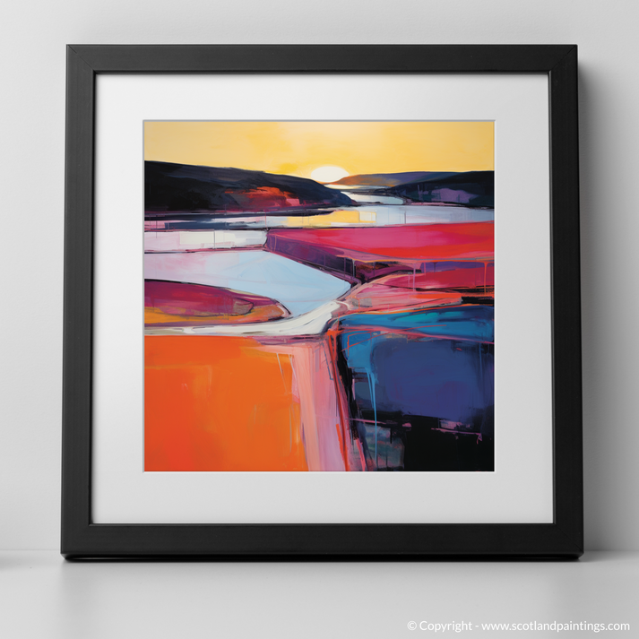 Calgary Bay at Sunset: An Abstract Impressionist Ode to Scottish Twili ...