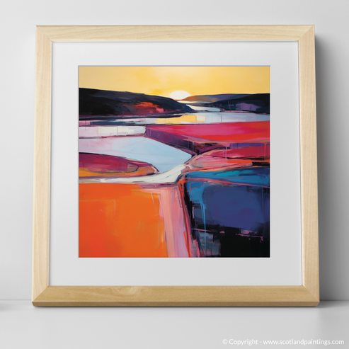 Calgary Bay at Sunset: An Abstract Impressionist Ode to Scottish Twili ...