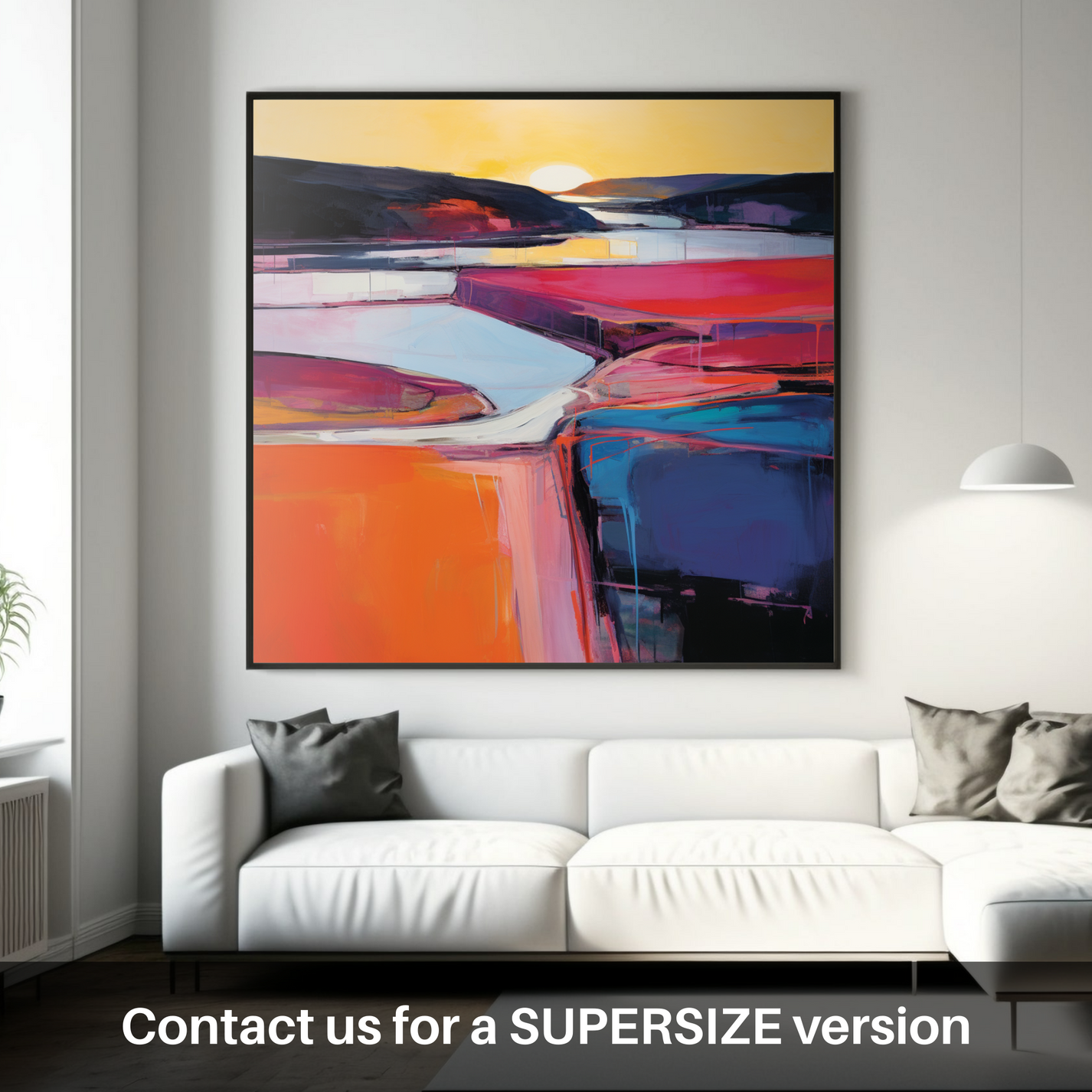Calgary Bay at Sunset: An Abstract Impressionist Ode to Scottish Twili ...