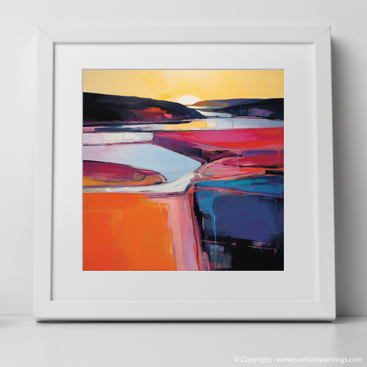 Calgary Bay at Sunset: An Abstract Impressionist Ode to Scottish Twili ...