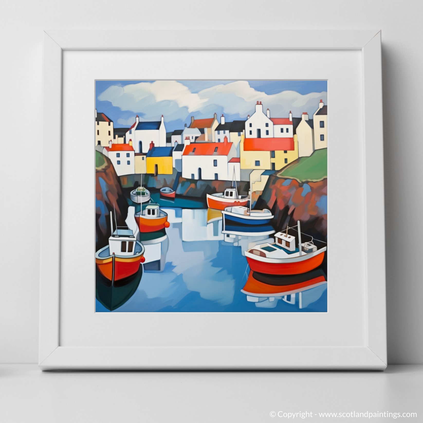 Portpatrick Essence: An Abstract Coastal Symphony – Scotland Paintings ...