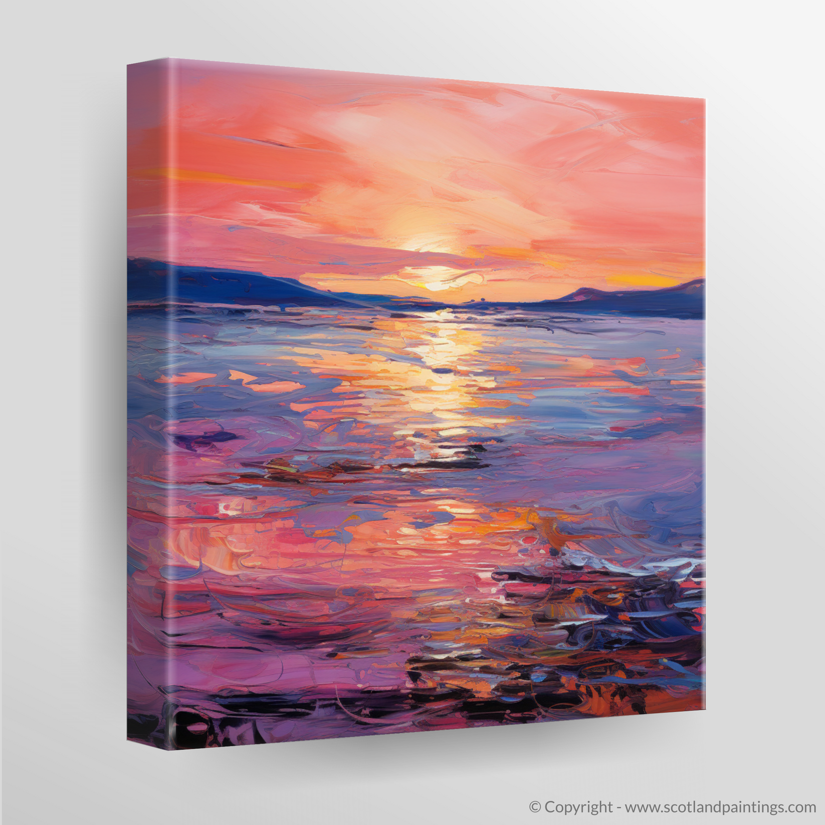 Ardtun Bay Sunset Serenade – Scotland Paintings and Art Prints