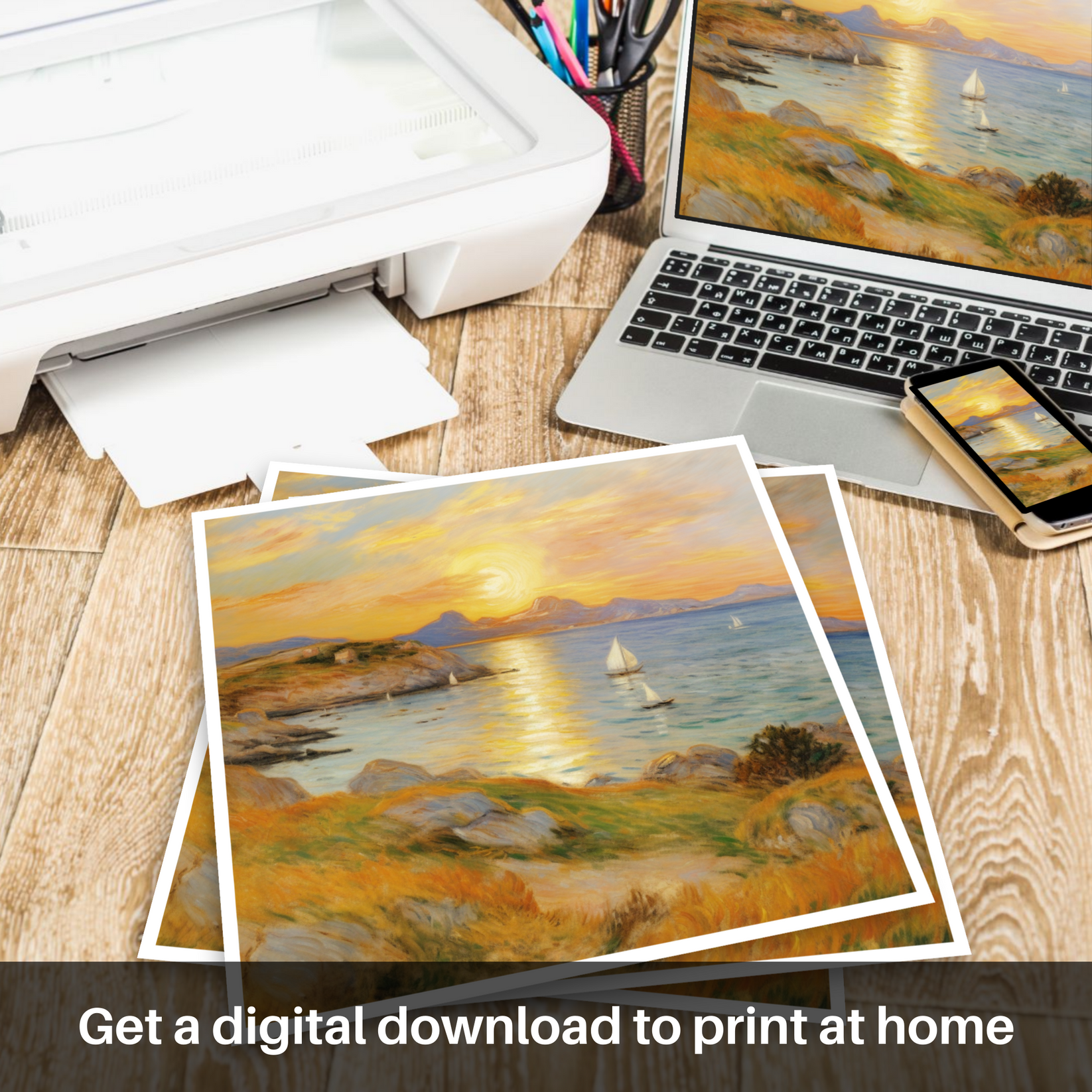 Golden Hour Grace: An Impressionist Journey to the Sound of Iona ...