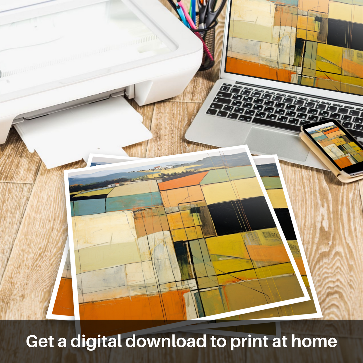 Stirling Serenade: An Abstract Impressionist Ode – Scotland Paintings ...