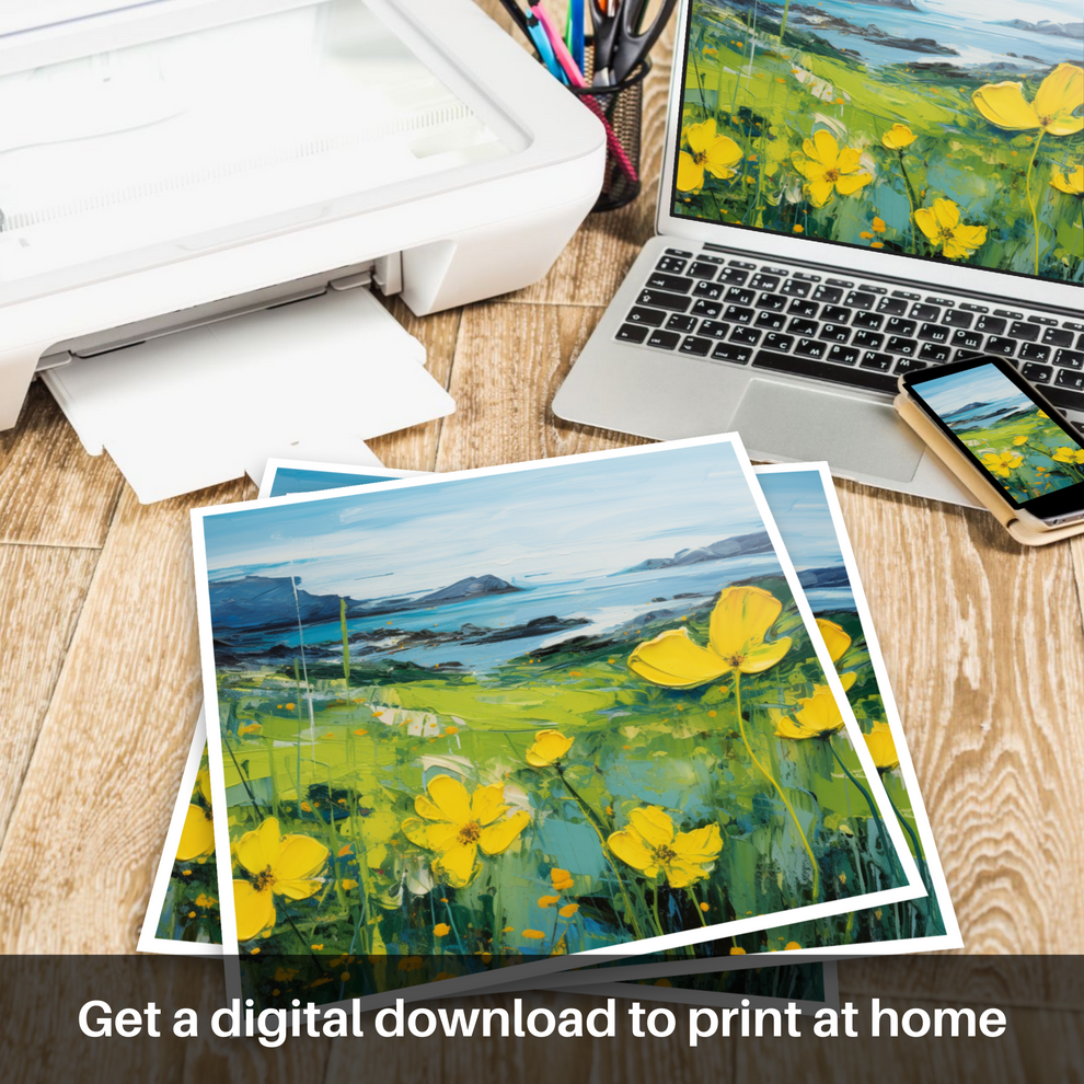 Wild Primrose Dance of Argyll and Bute – Scotland Paintings and Art Prints