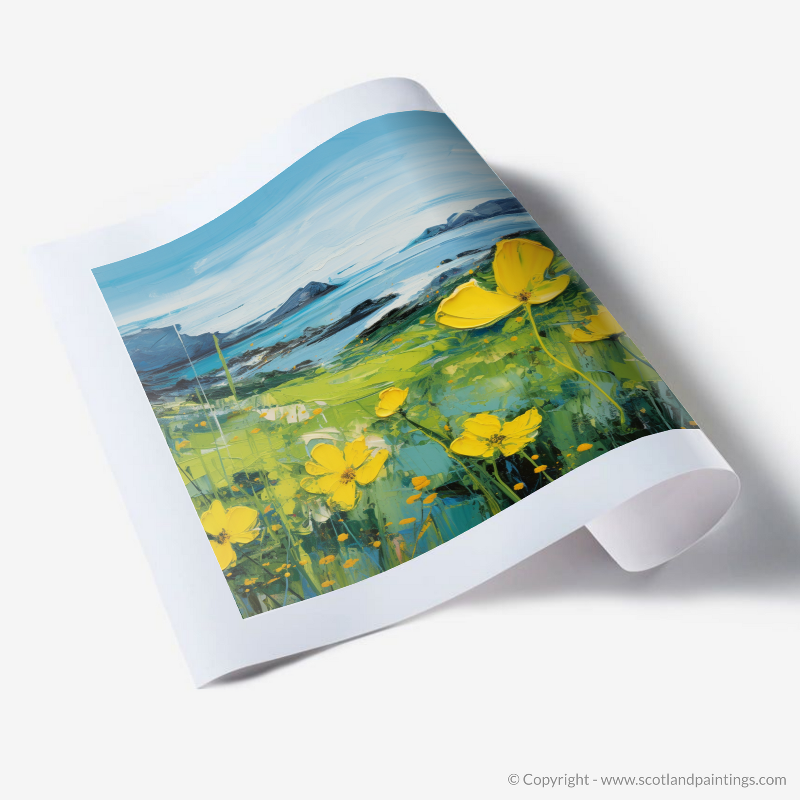 Wild Primrose Dance of Argyll and Bute – Scotland Paintings and Art Prints