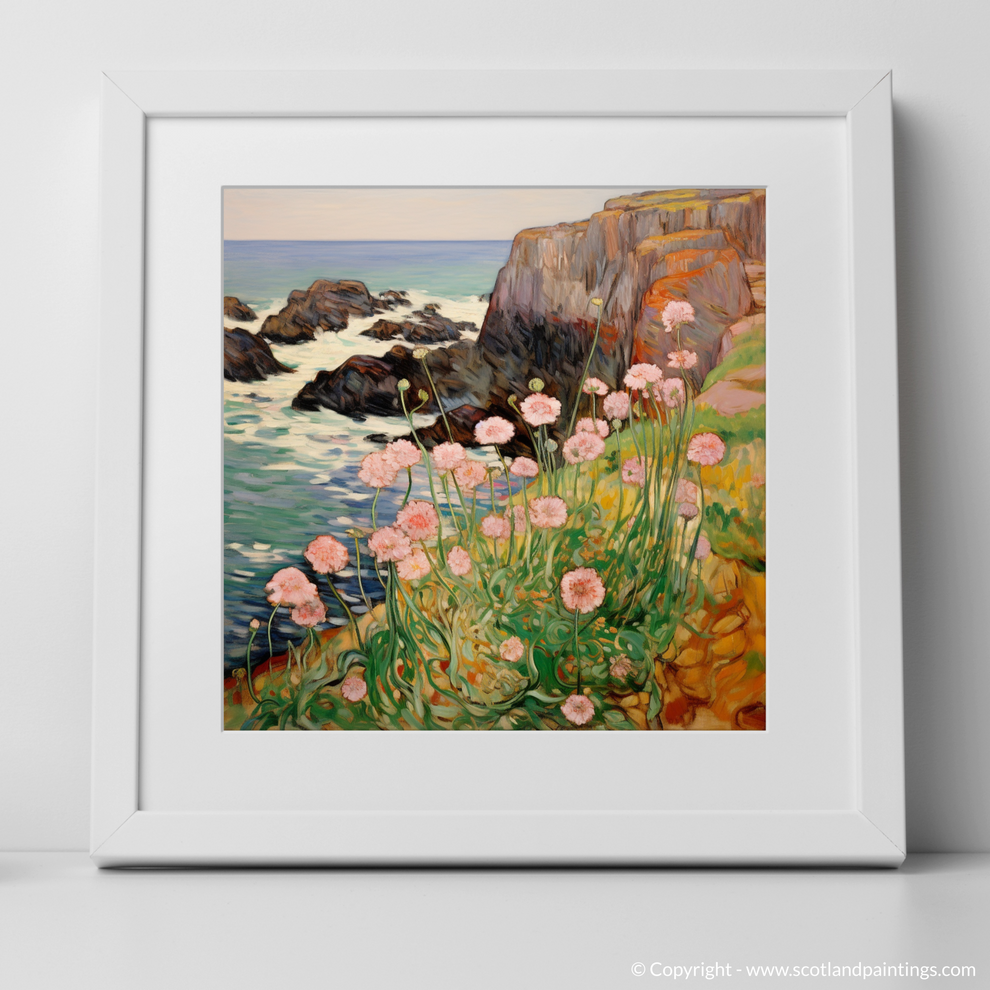 Sea Thrift Blossoms on the Cliffs of St Abbs Head – Scotland Paintings ...