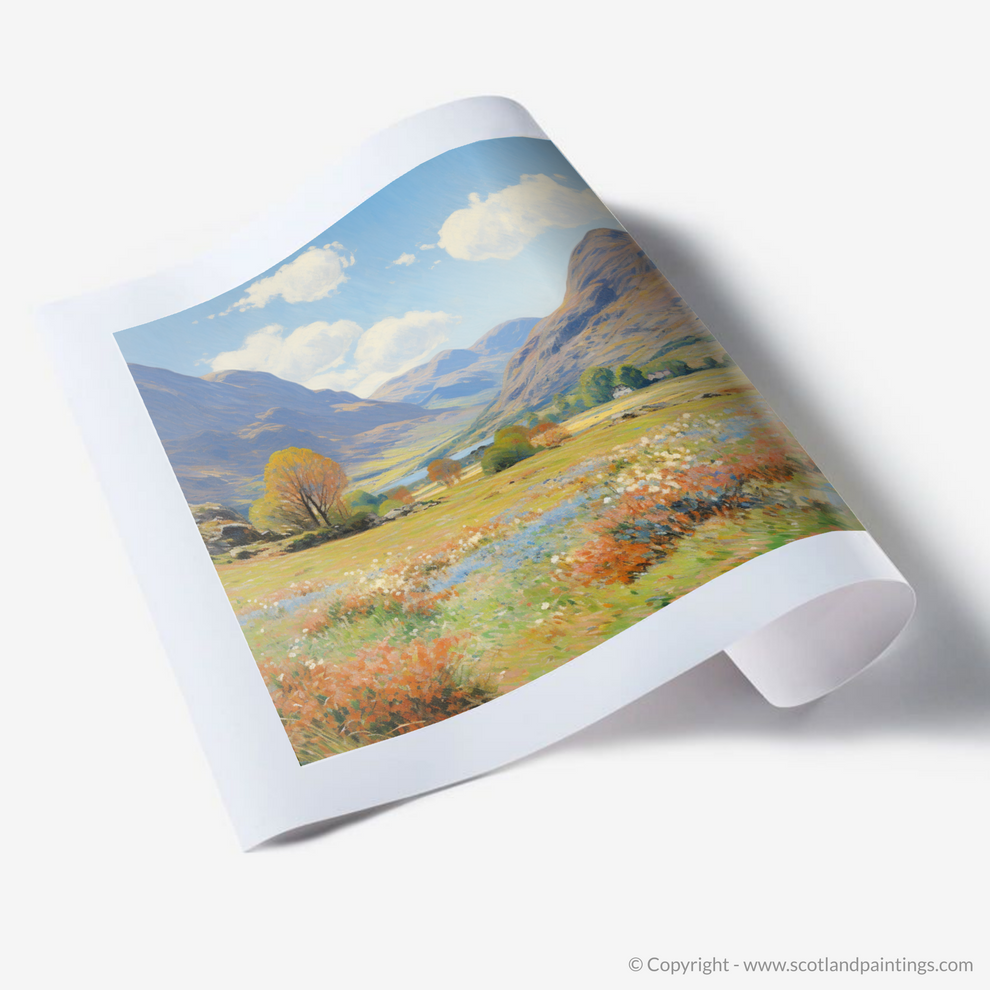 Impressionist Moments in Glenfinnan: Tormentil Splendour – Scotland Paintings and Art Prints