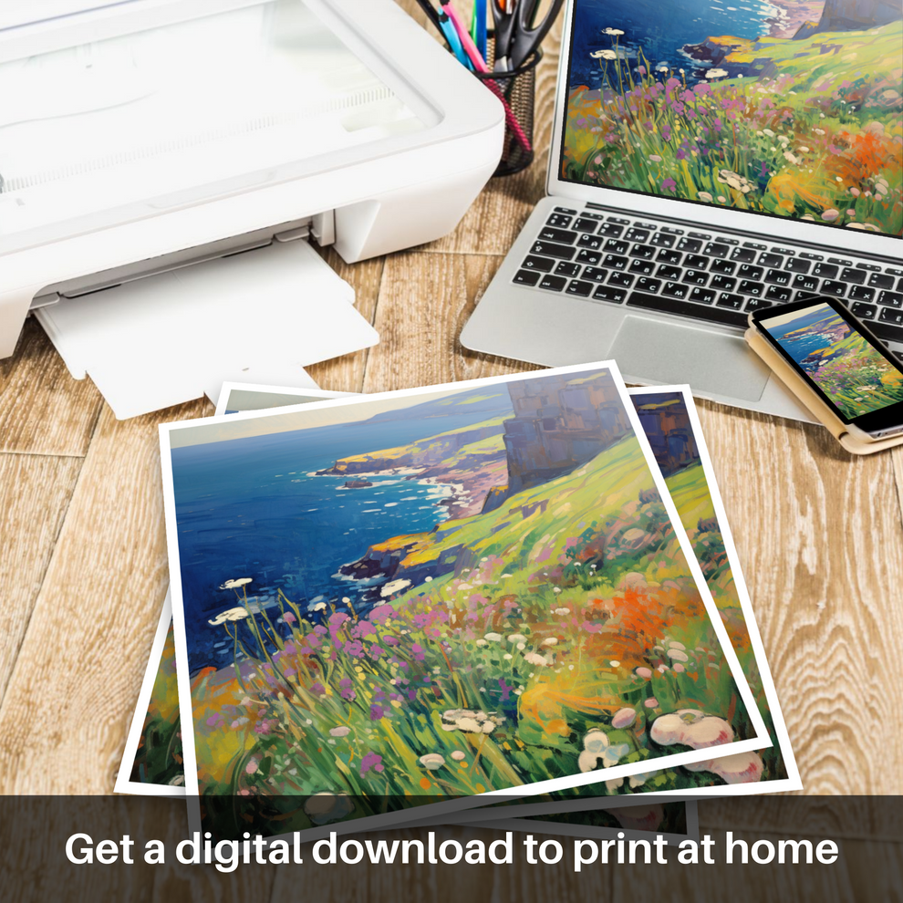 Vibrant Cliffs of Mull: A Fauvist Ode to Scottish Flora – Scotland ...