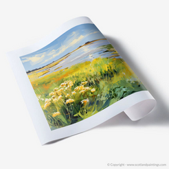 Salt Marsh Serenade: An Impressionistic Tribute to Scottish Coastal Fl ...