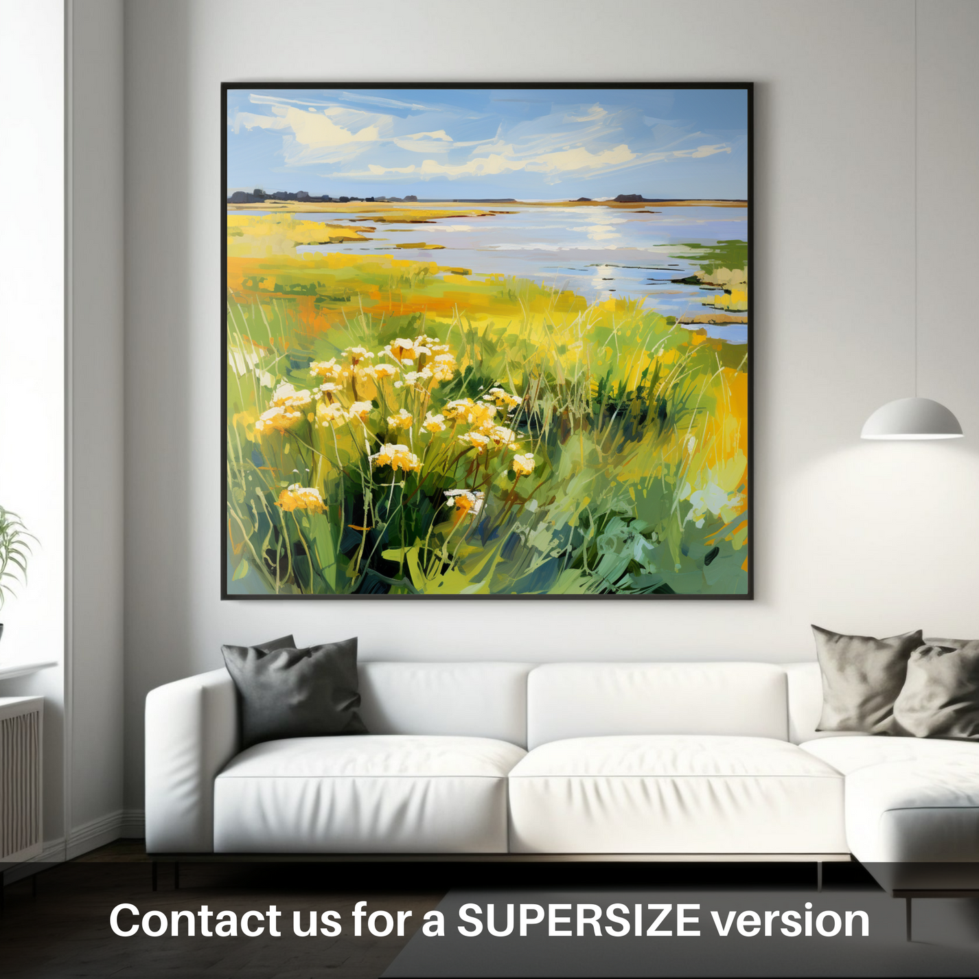 Salt Marsh Serenade: An Impressionistic Tribute to Scottish Coastal Fl ...