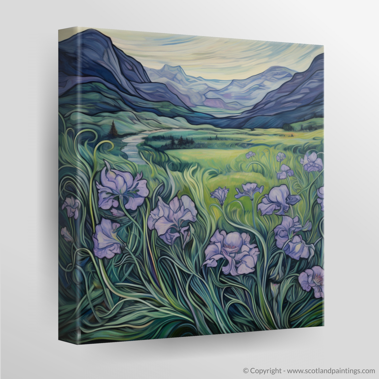 Enchanted Meadows of Glencoe: A Dance of Wood Cranesbill and Art Nouve ...