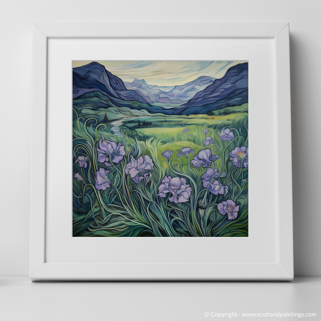 Enchanted Meadows of Glencoe: A Dance of Wood Cranesbill and Art Nouve ...