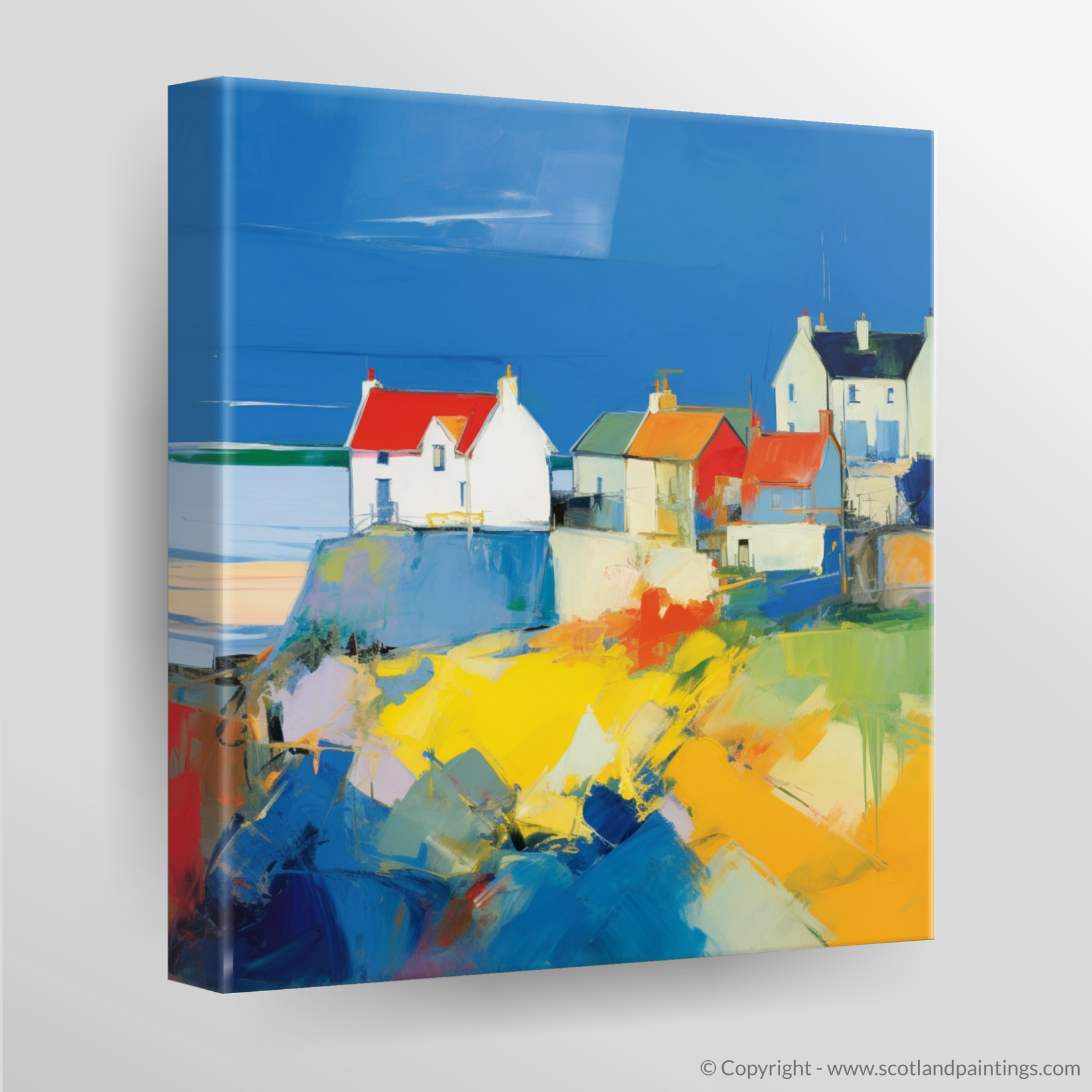 Abstract Essence of Findhorn Moray – Scotland Paintings and Art Prints