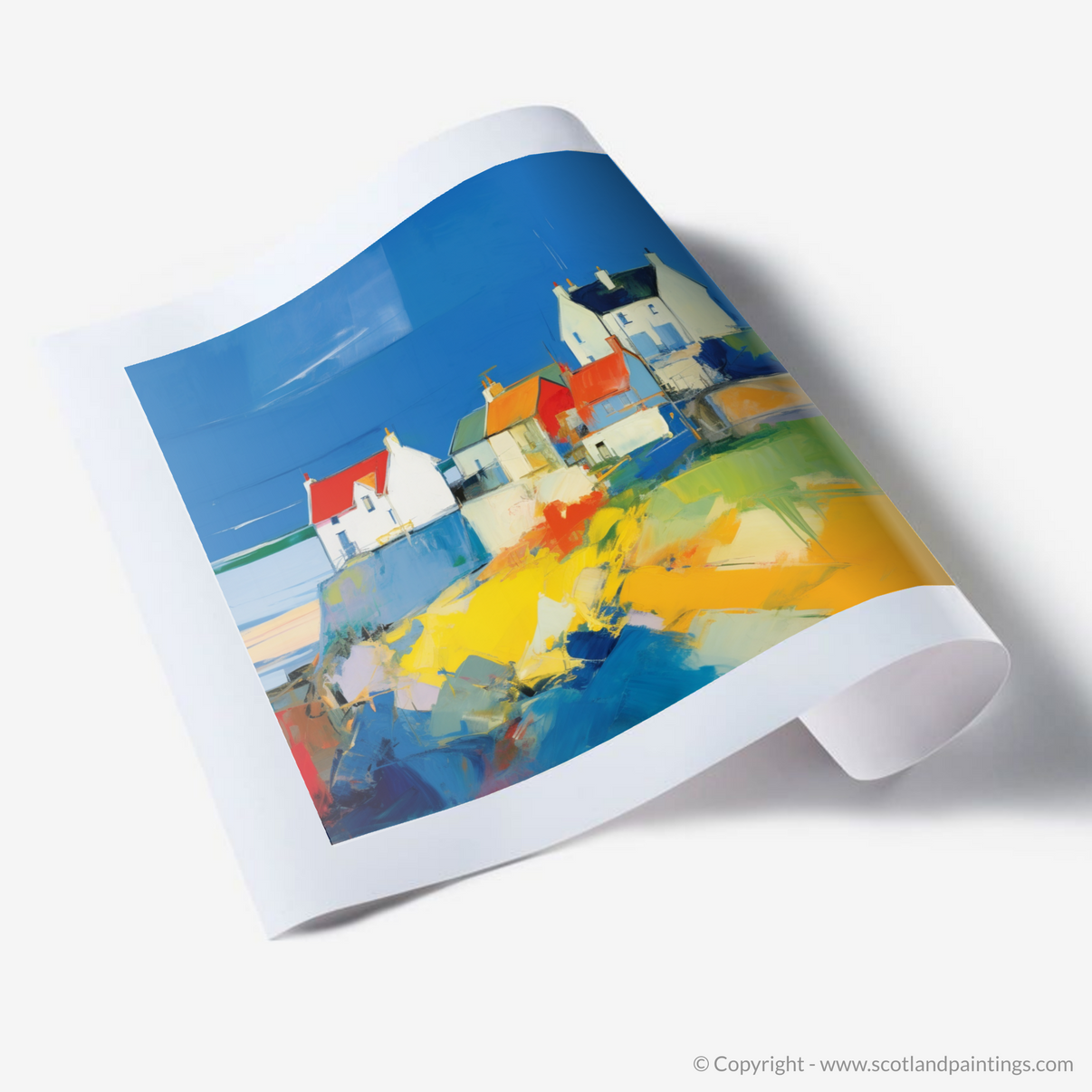 Abstract Essence of Findhorn Moray – Scotland Paintings and Art Prints