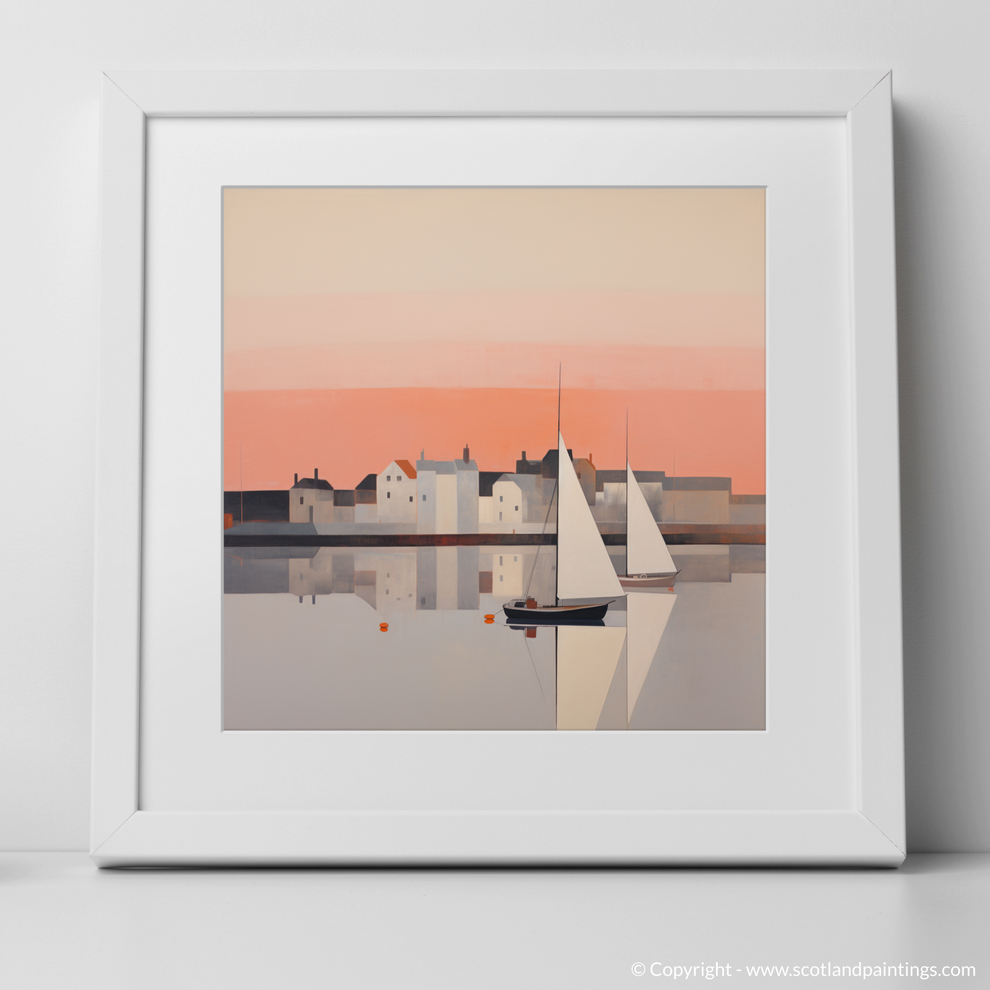 Dusk Embrace at Dunbar Harbour – Scotland Paintings and Art Prints