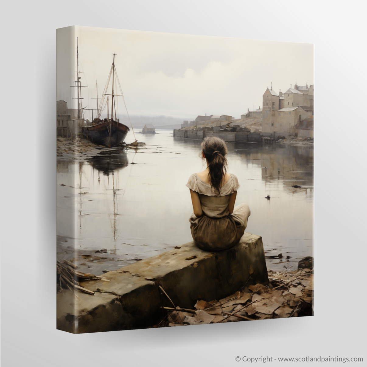 Harbourside Reflections: A Woman's Contemplation in Leith – Scotland ...