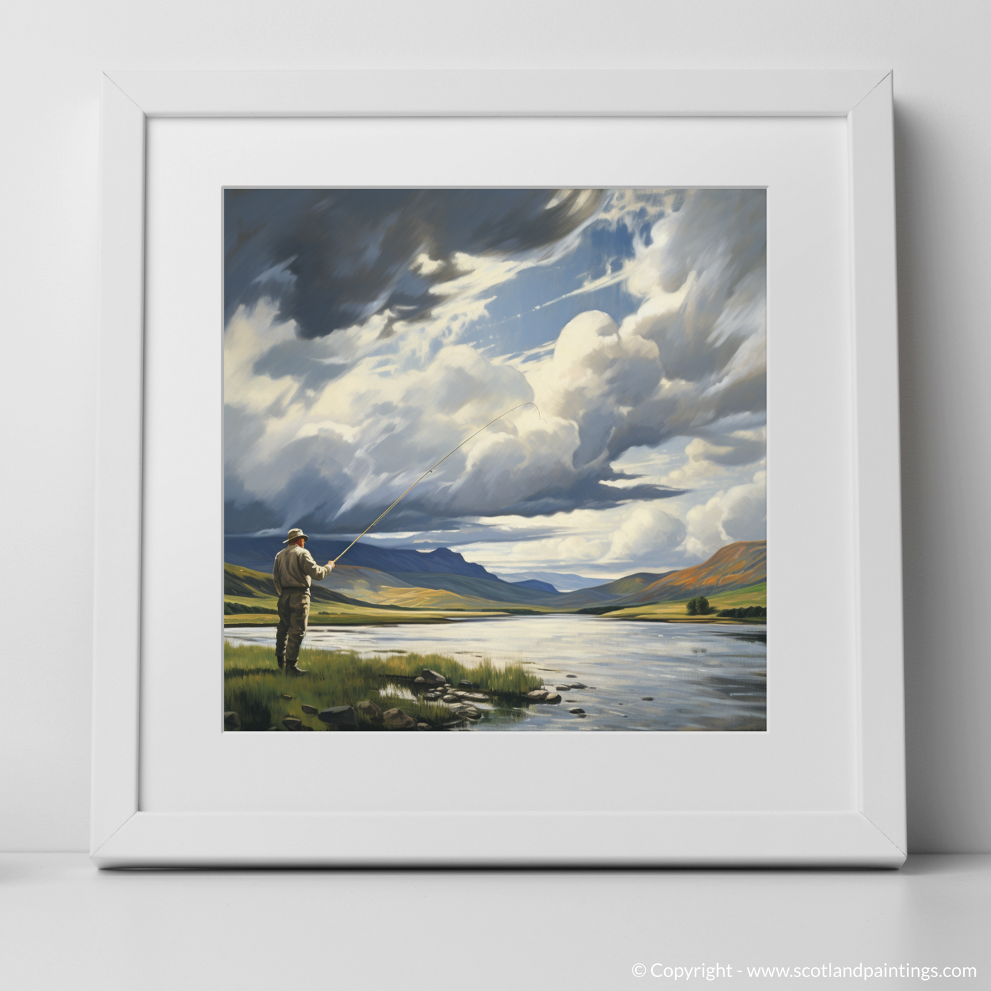 Highland Solitude: Fly Fishing on Loch Leven – Scotland Paintings and ...