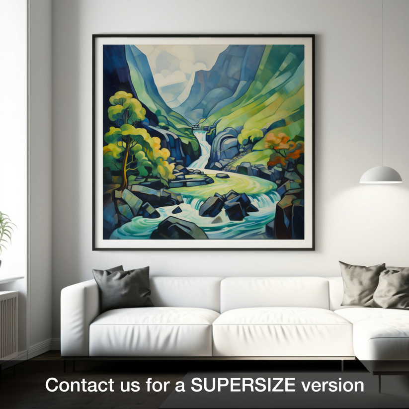 Cubist Cascade: A Lady's Mantle Enigma in Glencoe – Scotland Paintings ...