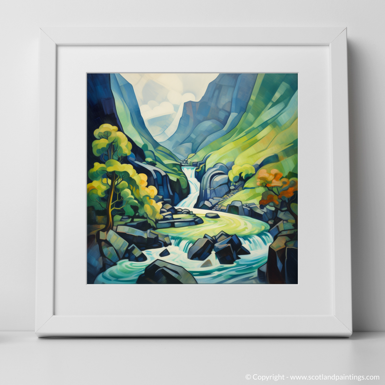 Cubist Cascade: A Lady's Mantle Enigma in Glencoe – Scotland Paintings ...