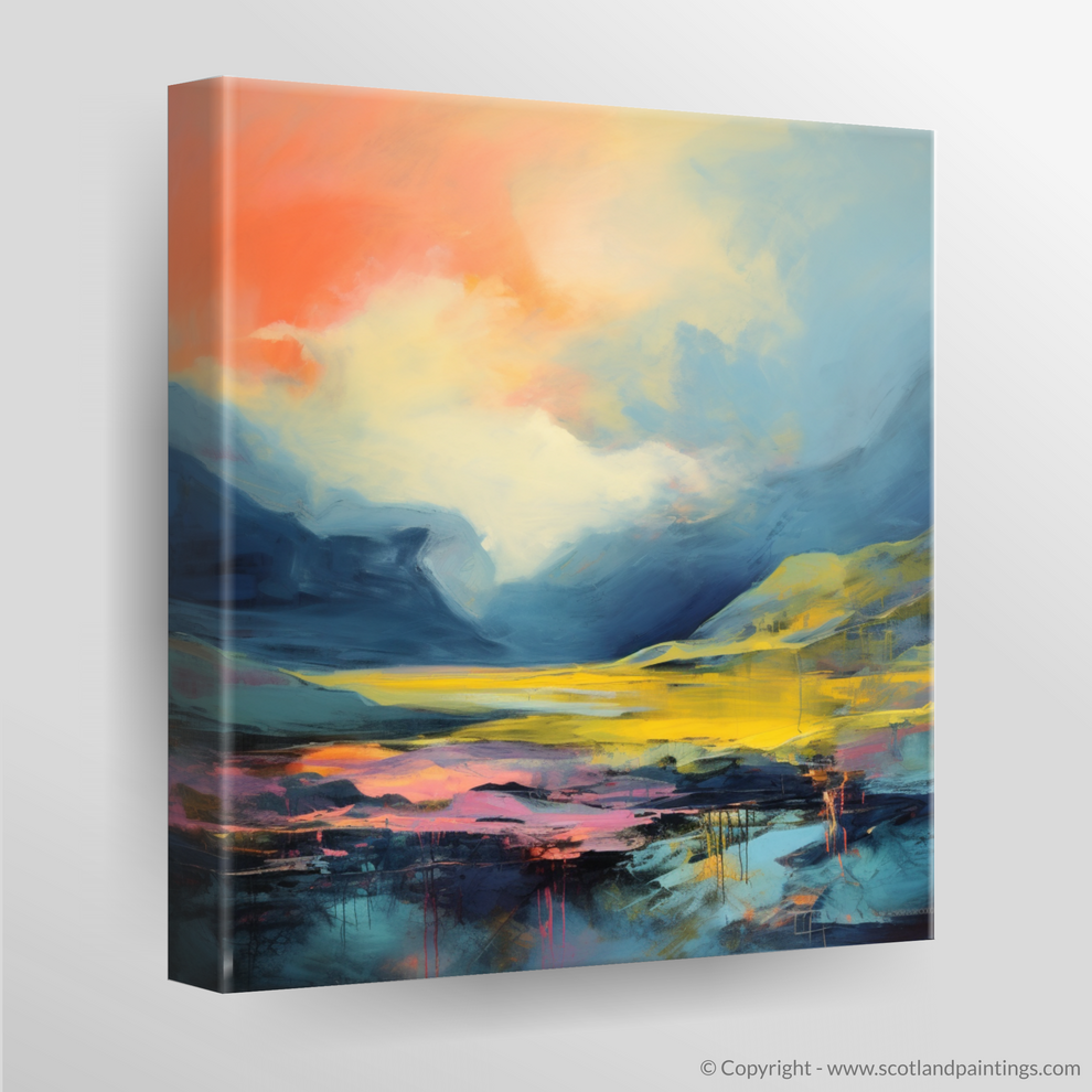 Dramatic Skies over Glencoe: An Abstract Encounter – Scotland Paintings ...