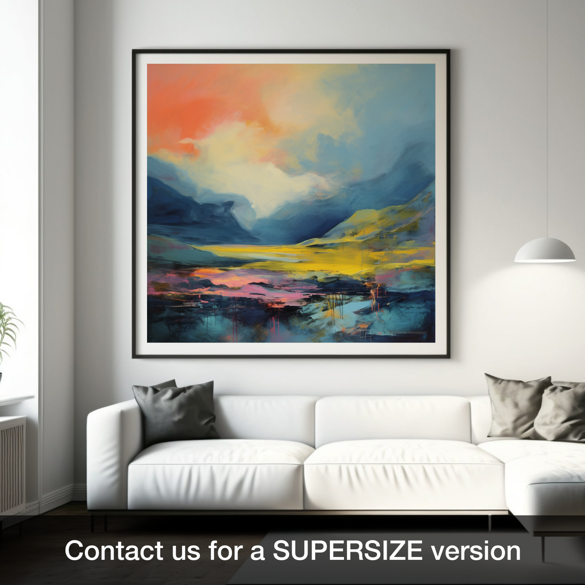 Dramatic Skies over Glencoe: An Abstract Encounter – Scotland Paintings ...