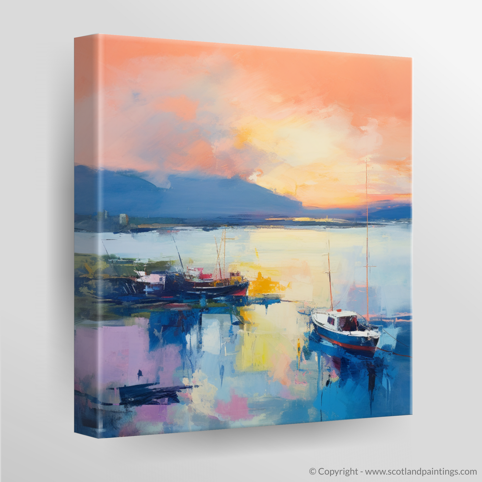 Cromarty Harbour at Sunset: An Abstract Symphony of Colour and Serenit ...