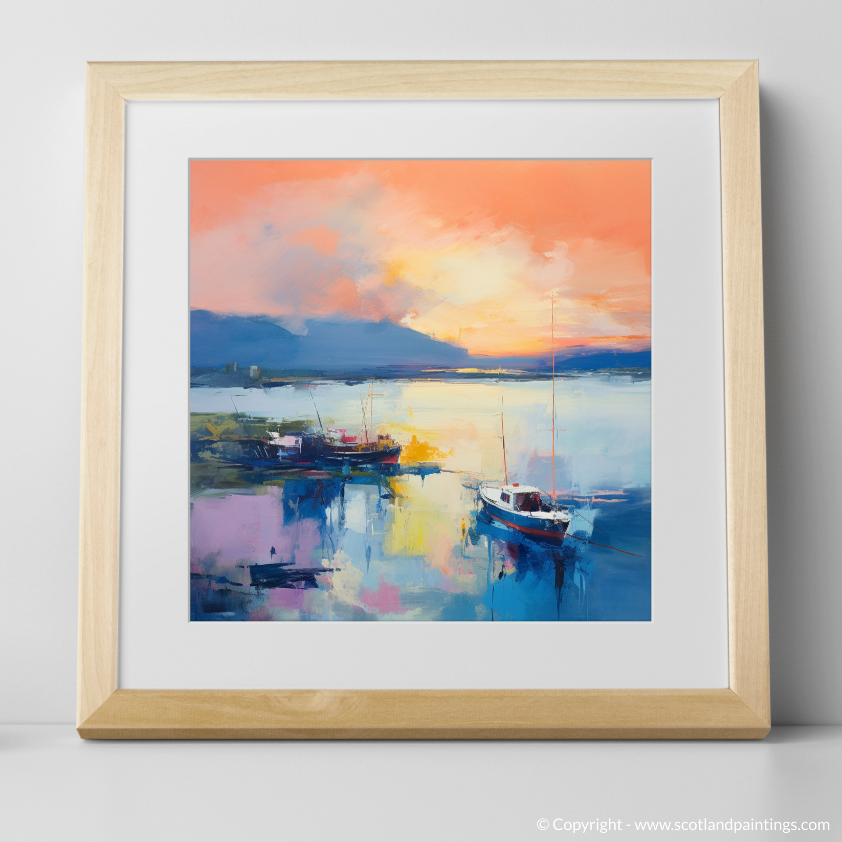 Cromarty Harbour at Sunset: An Abstract Symphony of Colour and Serenit ...