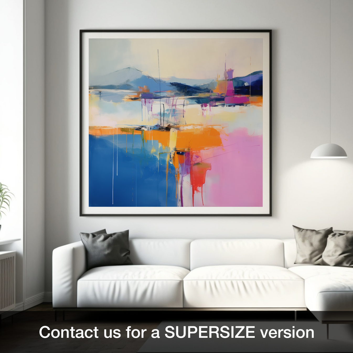 Abstract Rhapsody of St Abba's Harbour – Scotland Paintings and Art Prints