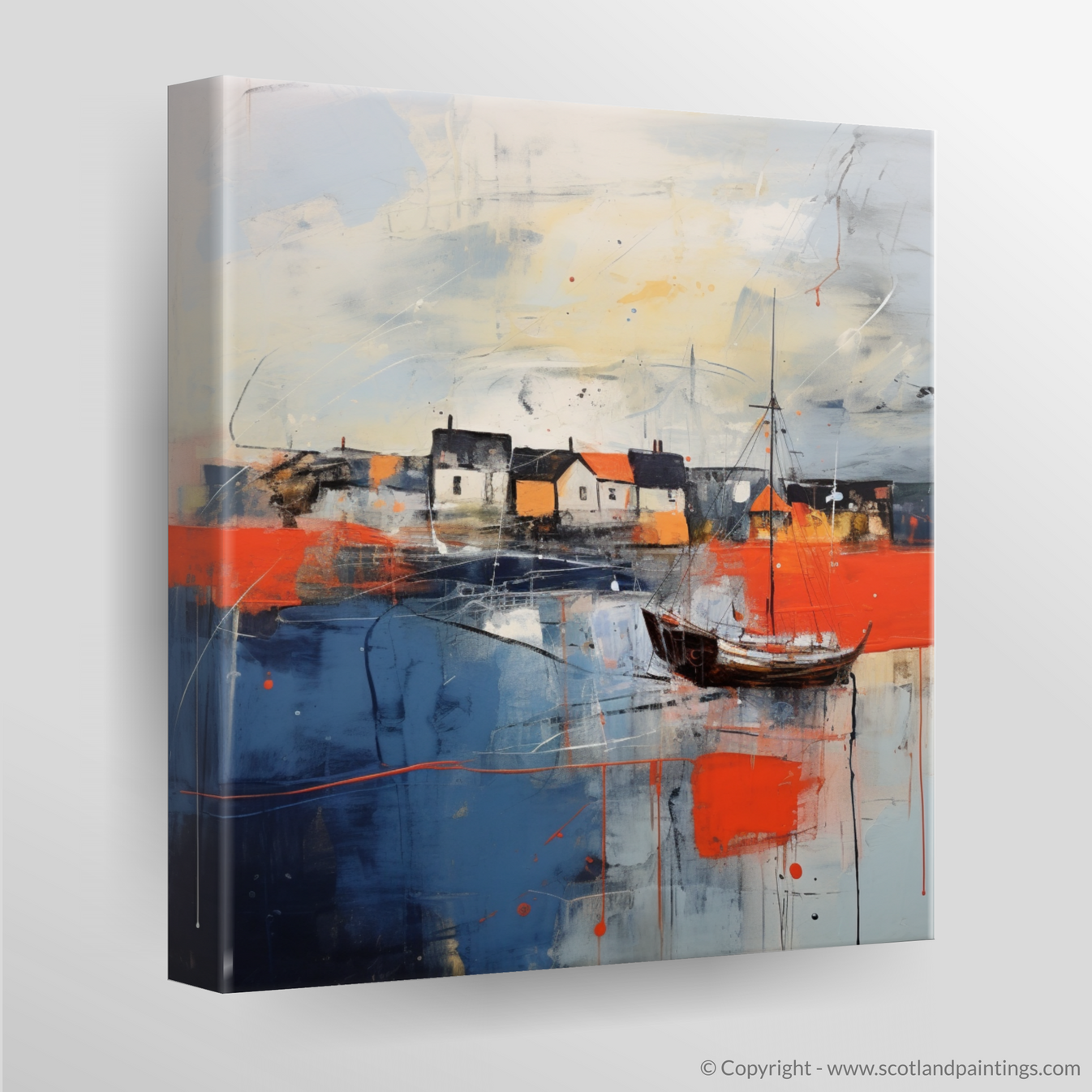 Tempestuous North Berwick Harbour: An Abstract Scottish Seascape ...