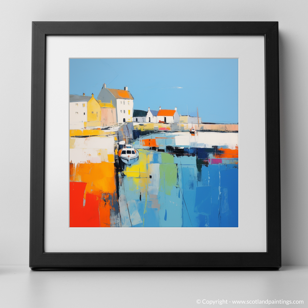 Abstract Harmony of Dunbar Harbour – Scotland Paintings and Art Prints
