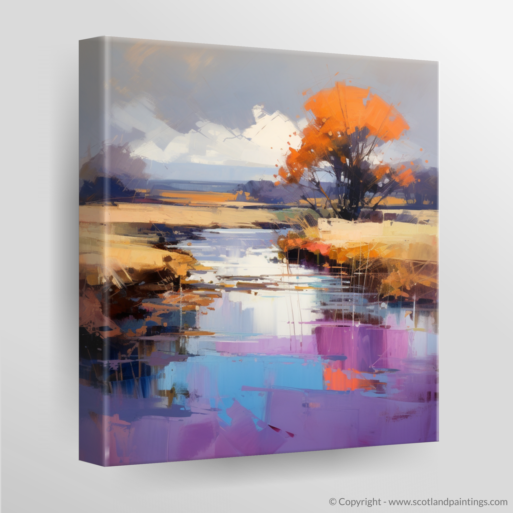 Dance of Colour: River Esk Unleashed – Scotland Paintings and Art Prints