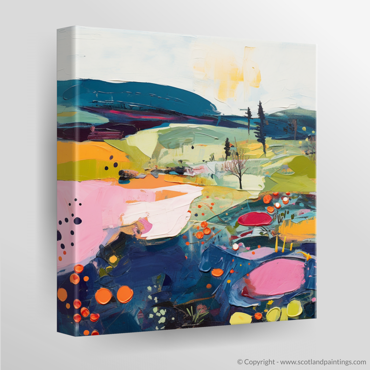 Scottish Heathlands Reimagined: An Abstract Ode to Bilberry and Wild F ...