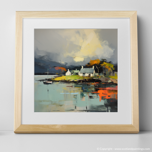 Storm Over Port Appin: An Abstract Harbour Drama – Scotland Paintings ...