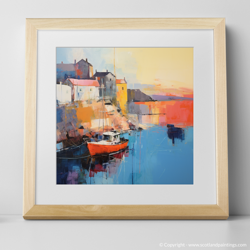 Golden Hour at Dunbar Harbour: An Abstract Ode to Scotland's Seascapes ...