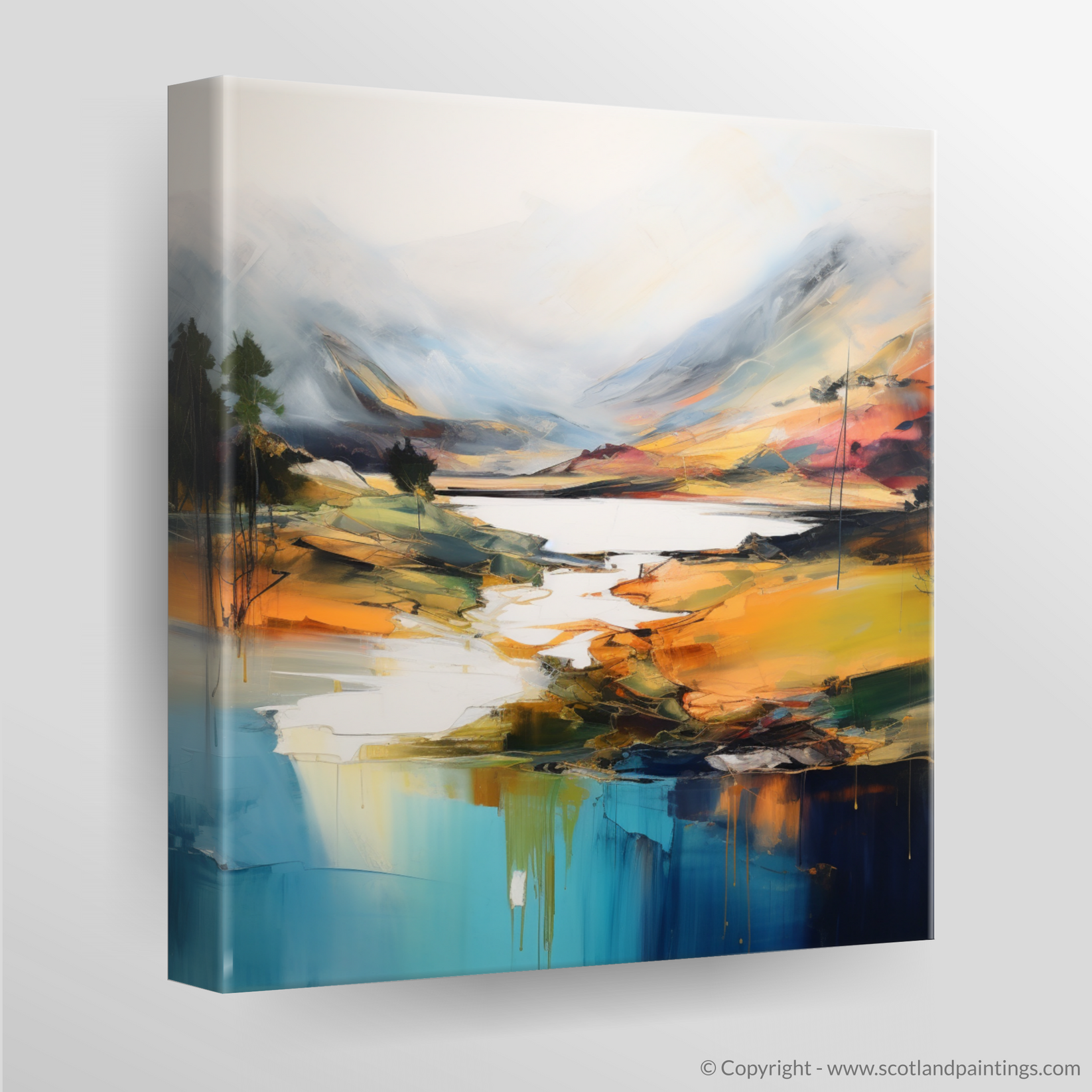 Highland Essence: An Abstract Ode to Glen Affric – Scotland Paintings ...
