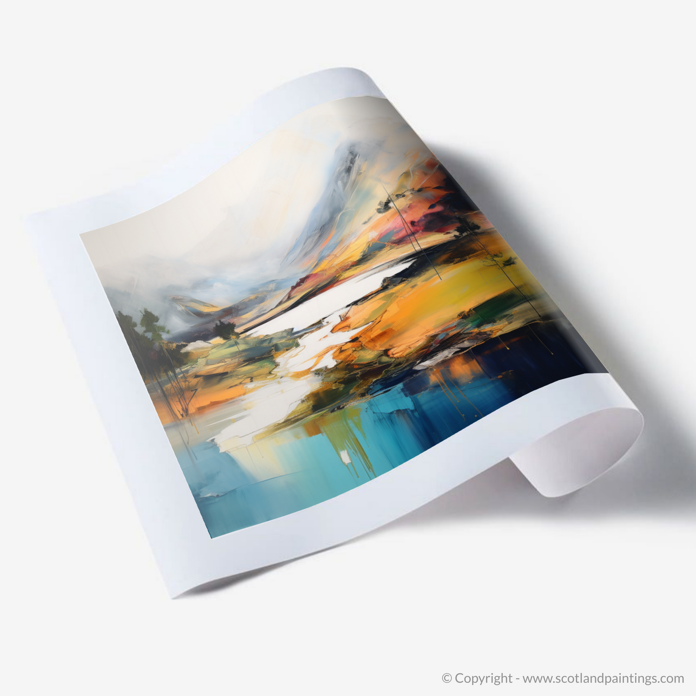 Highland Essence: An Abstract Ode to Glen Affric – Scotland Paintings ...